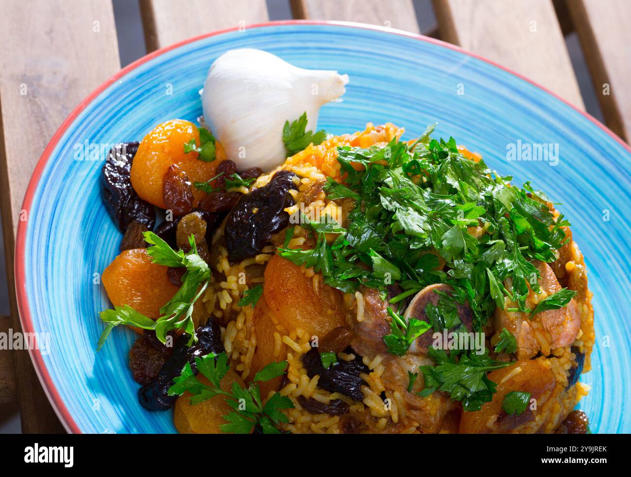 Traditional Central-Asian dish Pilaf Stock Photo - Alamy