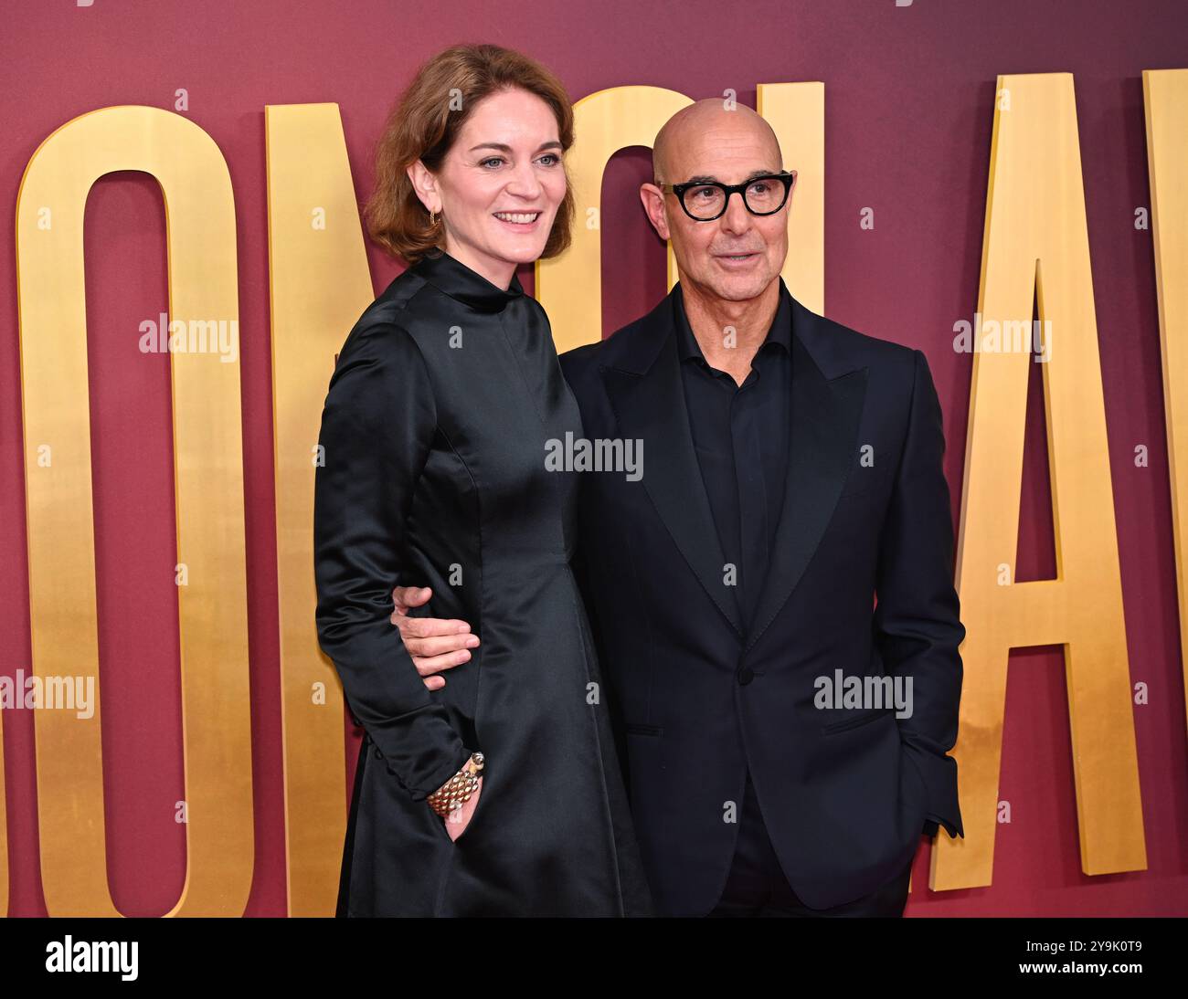LONDON, ENGLAND: 10th October 2024: Stanley Tucci, Felicity Blunt ...