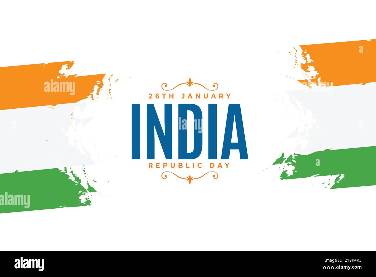 abstract tricolor indian grungy flag for republic day celebration ...