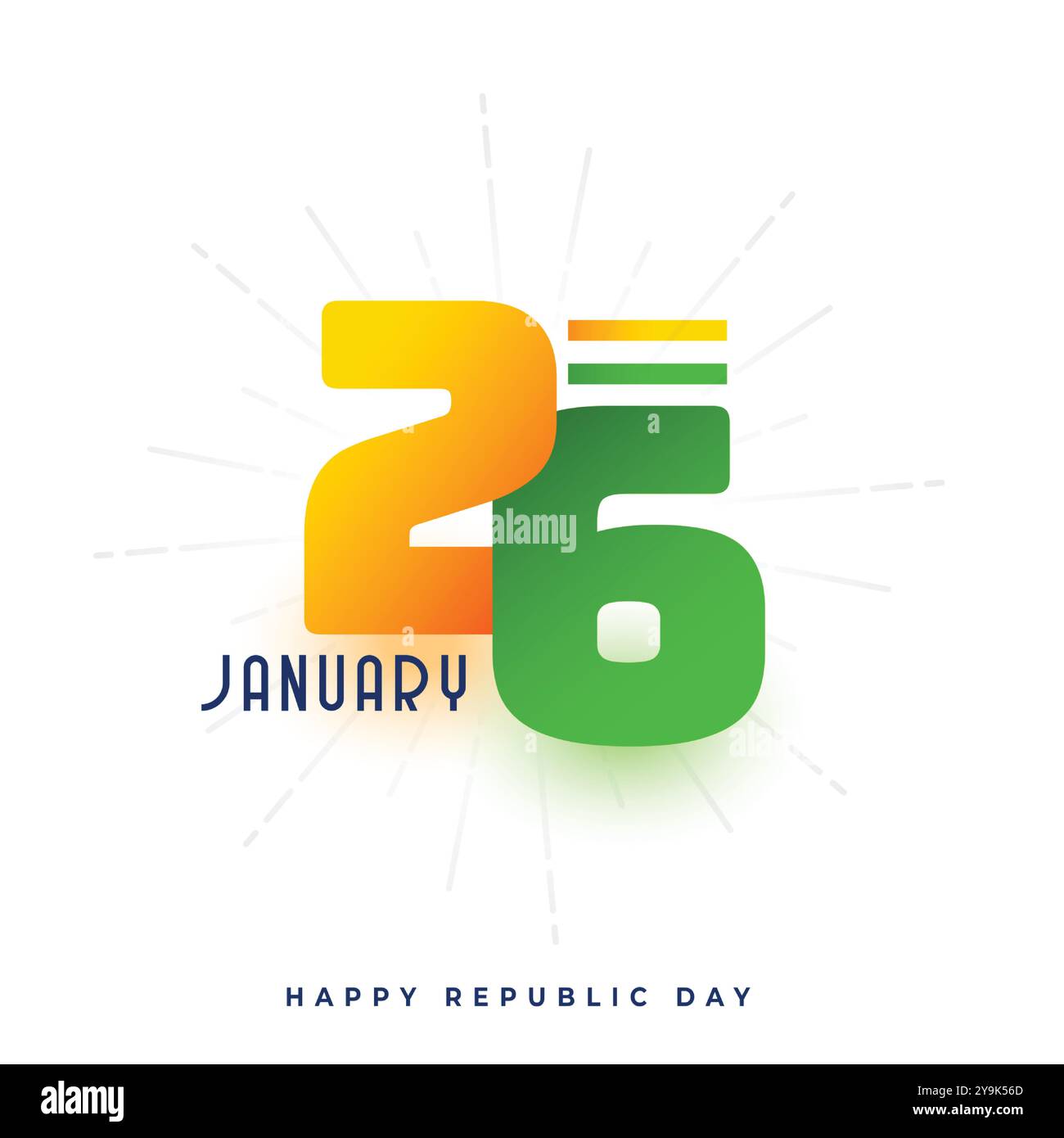 26th january indian republic day celebration background vector Stock ...
