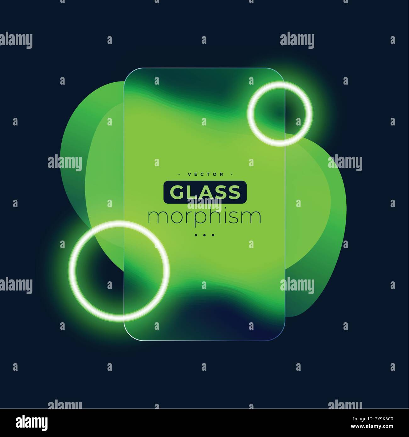 futuristic glass morphism background with glowing gradient design ...