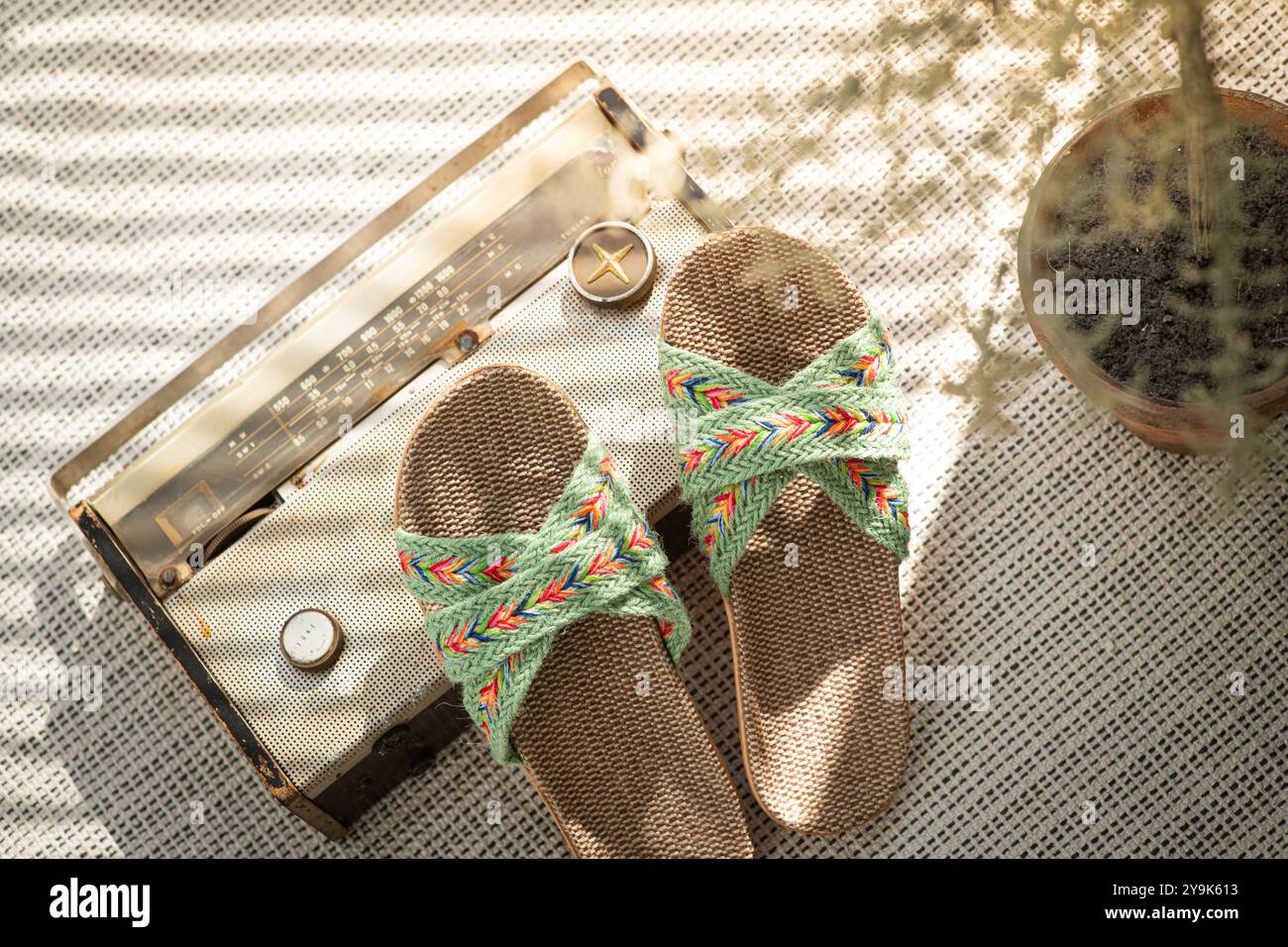 Animal pattern slippers hi-res stock photography and images - Alamy