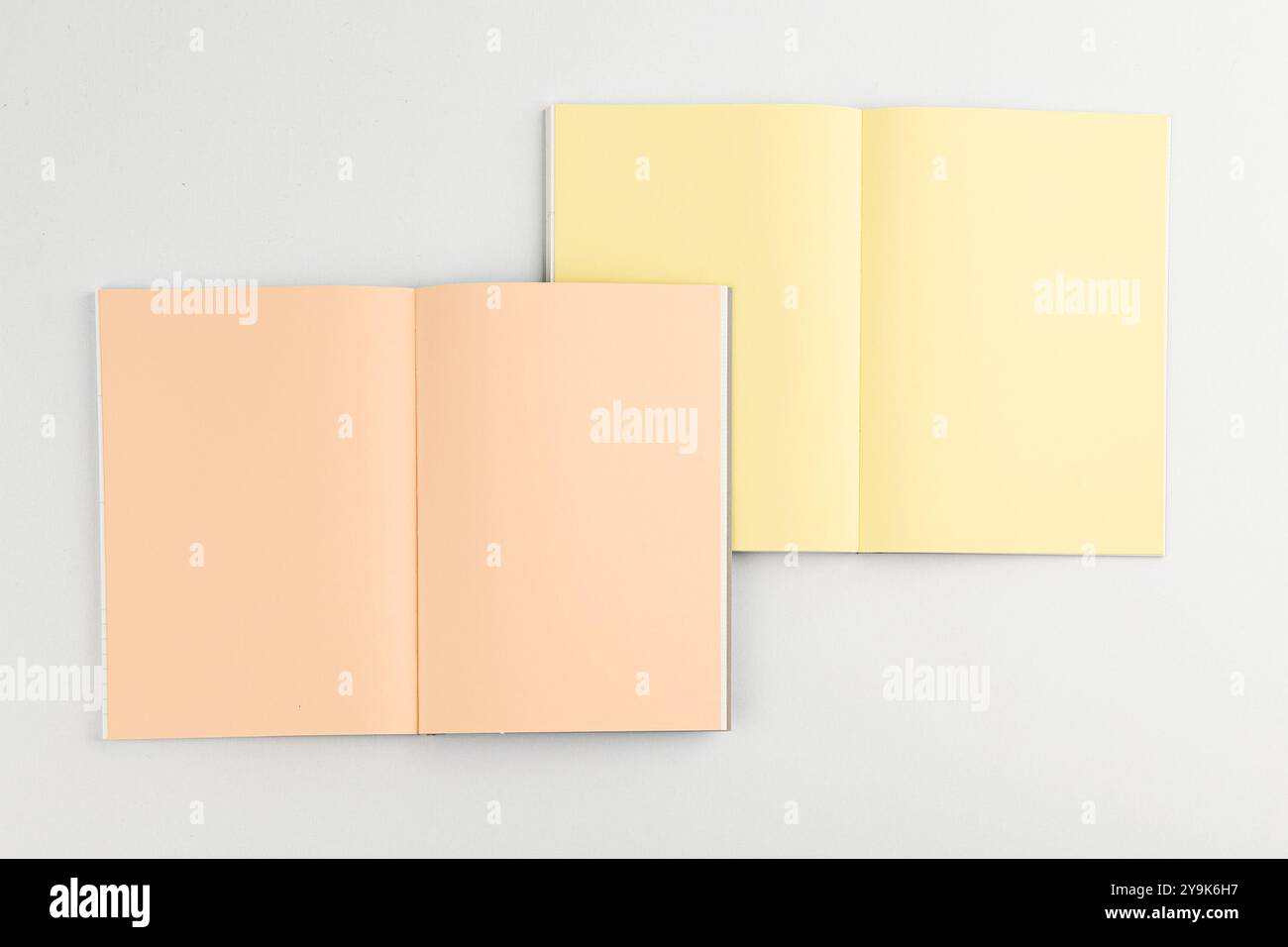 Various notes on a white background Stock Photo - Alamy