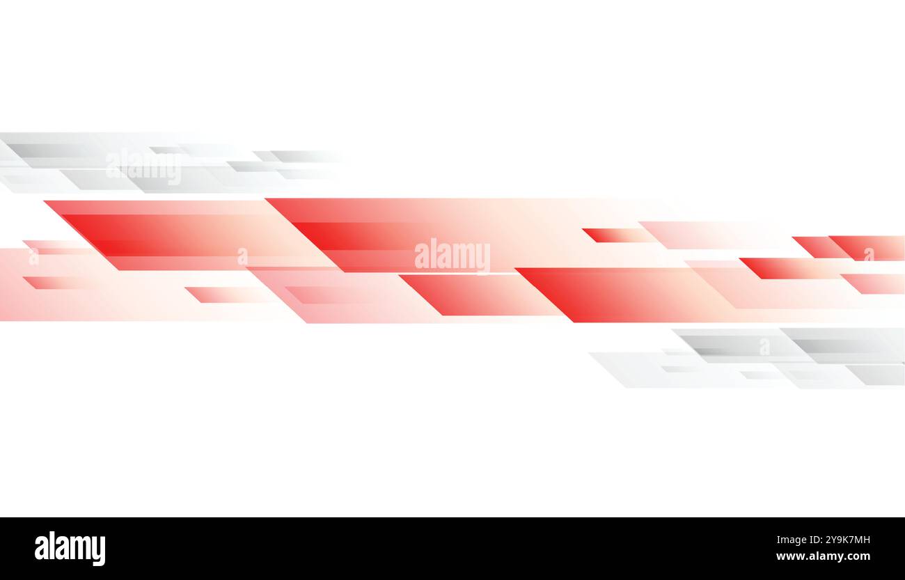 abstract red and grey dynamic shapes minimal background vector Stock ...