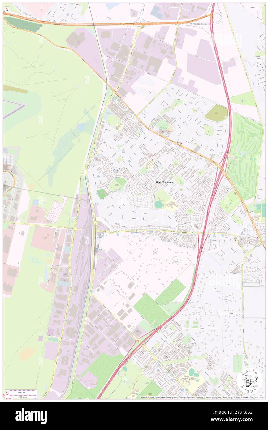 Map of high wycombe Cut Out Stock Images & Pictures - Alamy