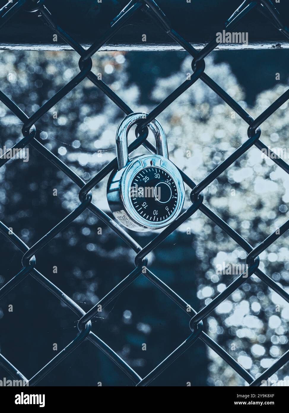 lock on fence of bridge over river in Harpers Ferry West Virginia Stock ...