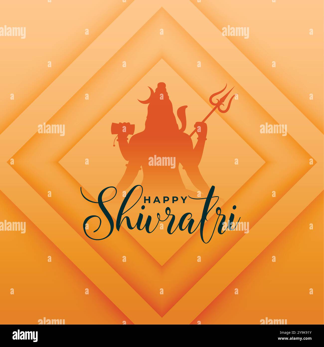 maha shivratri worship background with shiv shankar design vector Stock ...