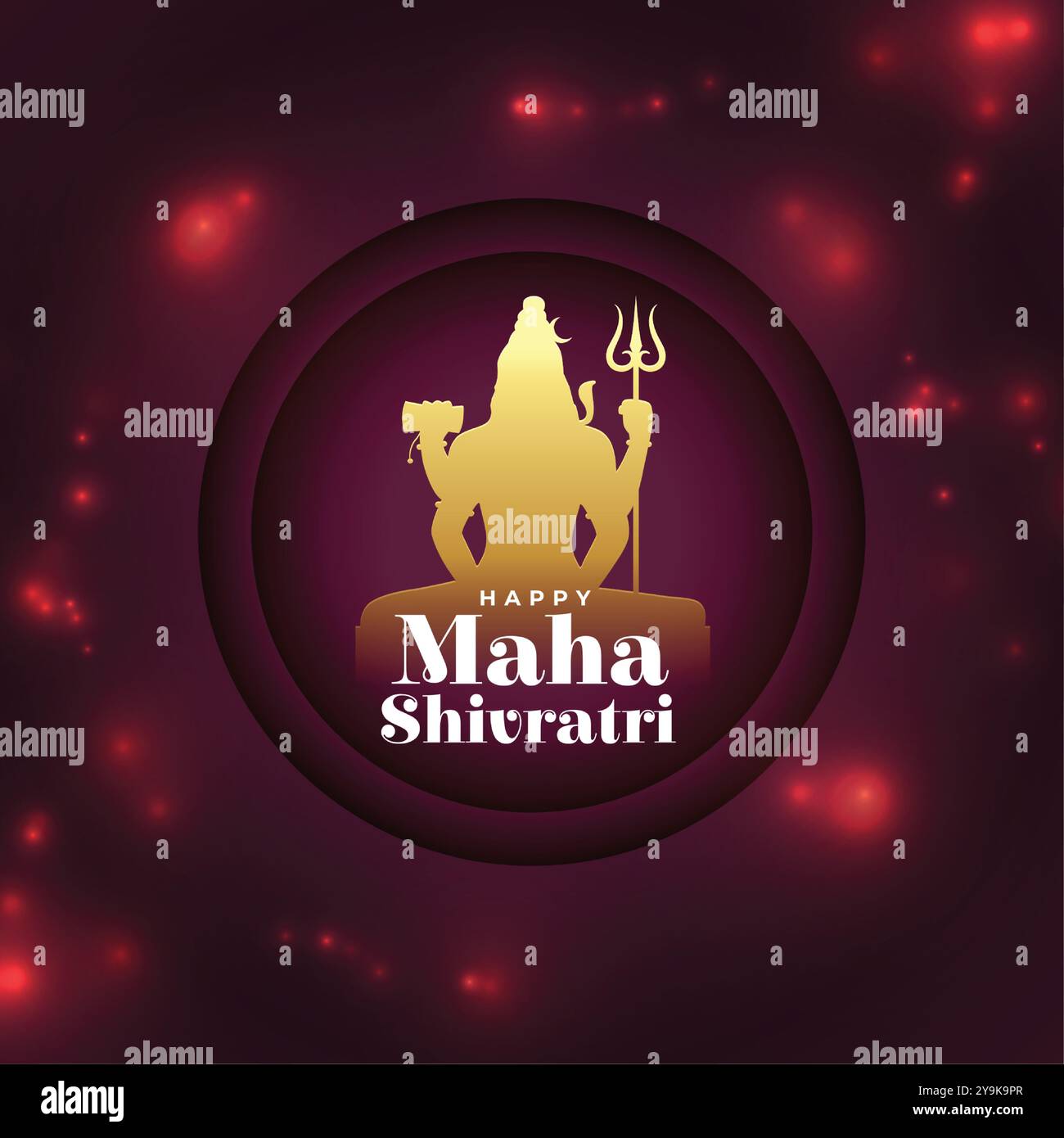 shiny maha shivratri festival card with shiv shankar design vector Stock Vector Image & Art - Alamy