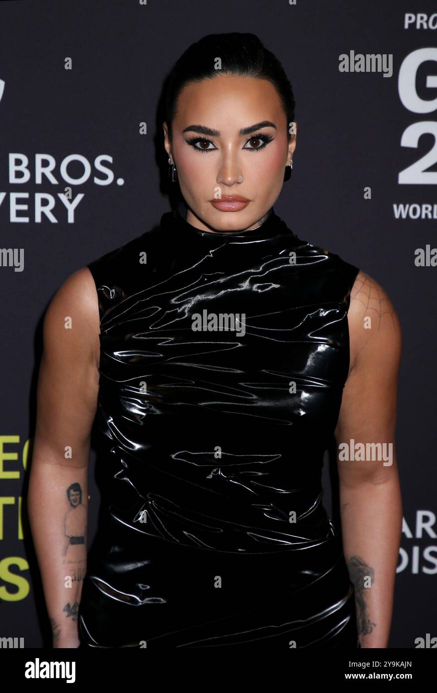 Demi Lovato attending Project Healthy Minds' World Mental Health Day ...