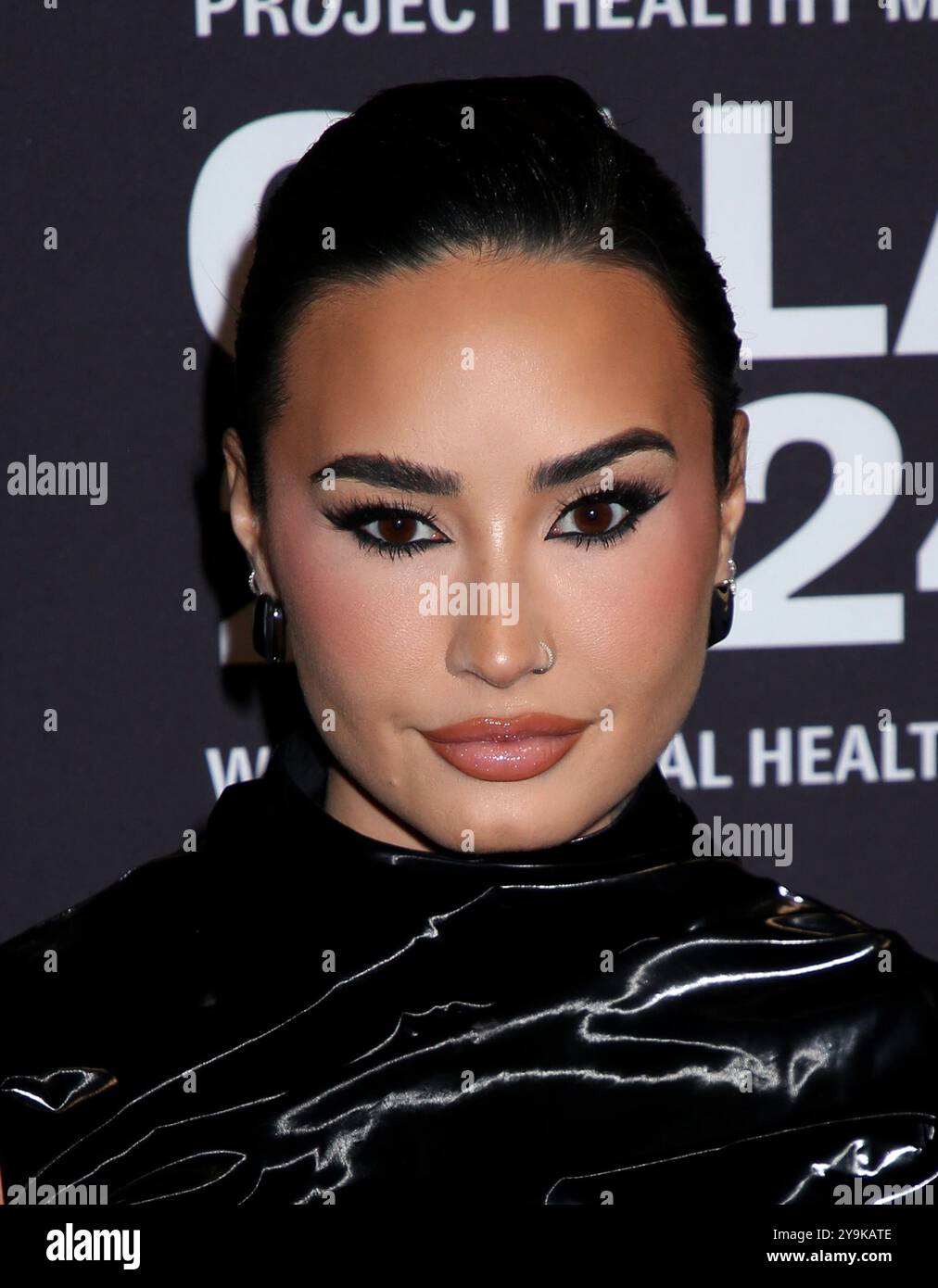 Demi Lovato attending Project Healthy Minds' World Mental Health Day ...