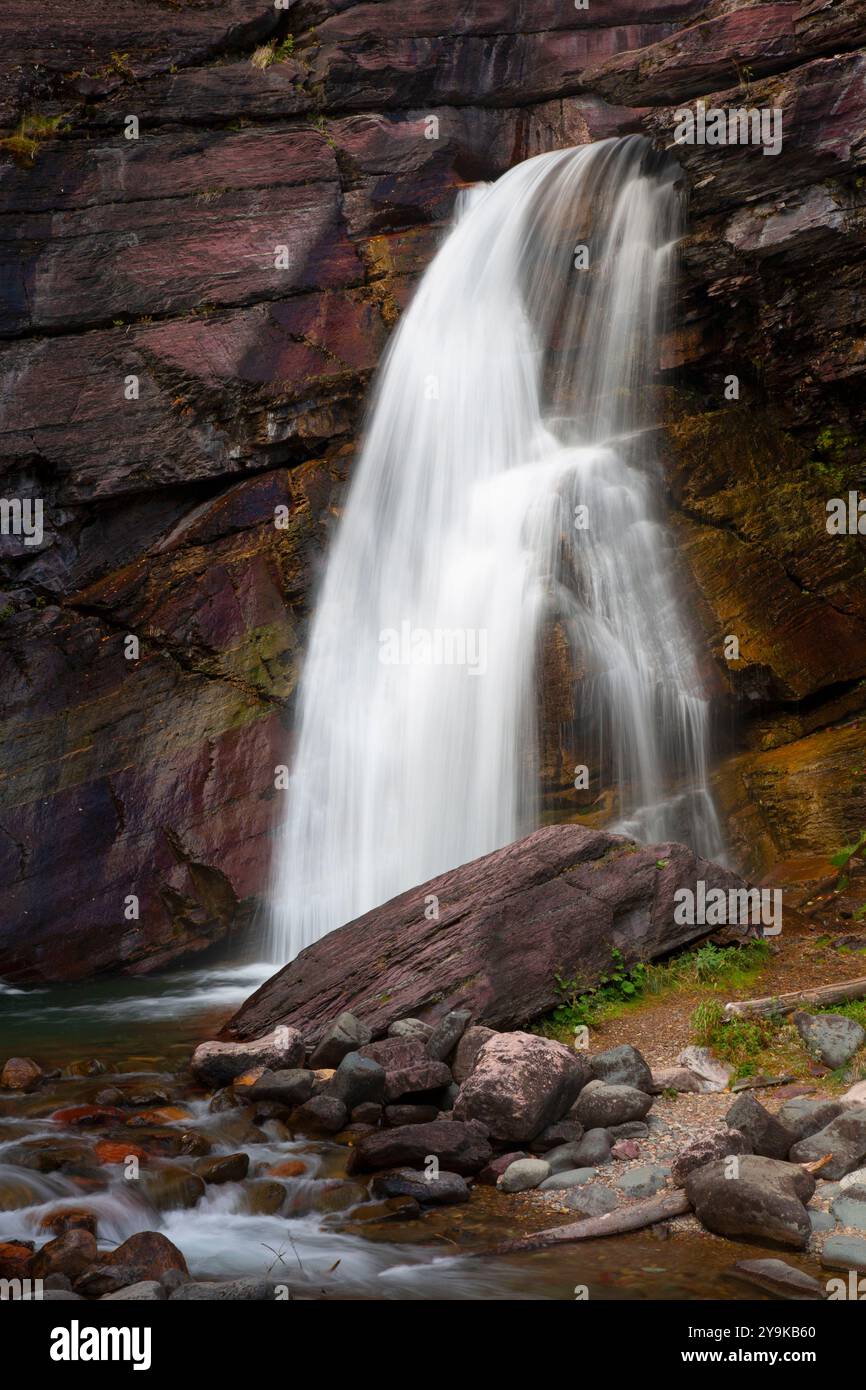Baring Falls, Glacier National Park, Montana Stock Photo - Alamy