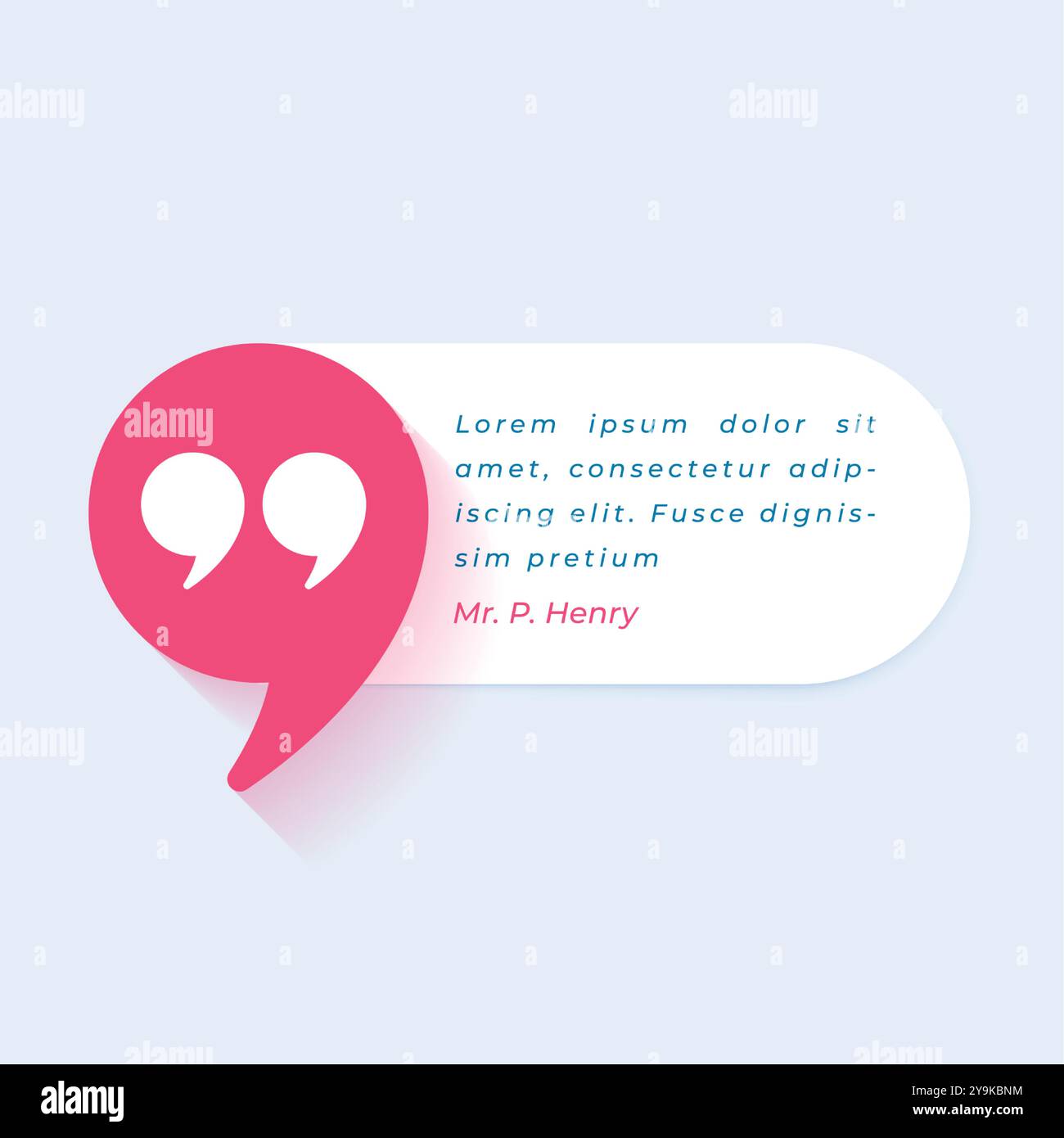 motivational speech or message box template design vector Stock Vector ...