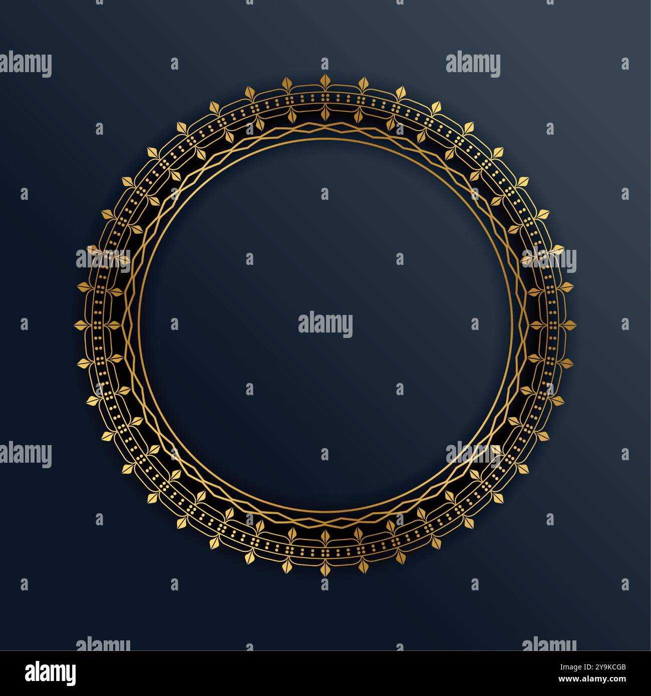 golden lace frame background for ethnic and indian art vector Stock ...