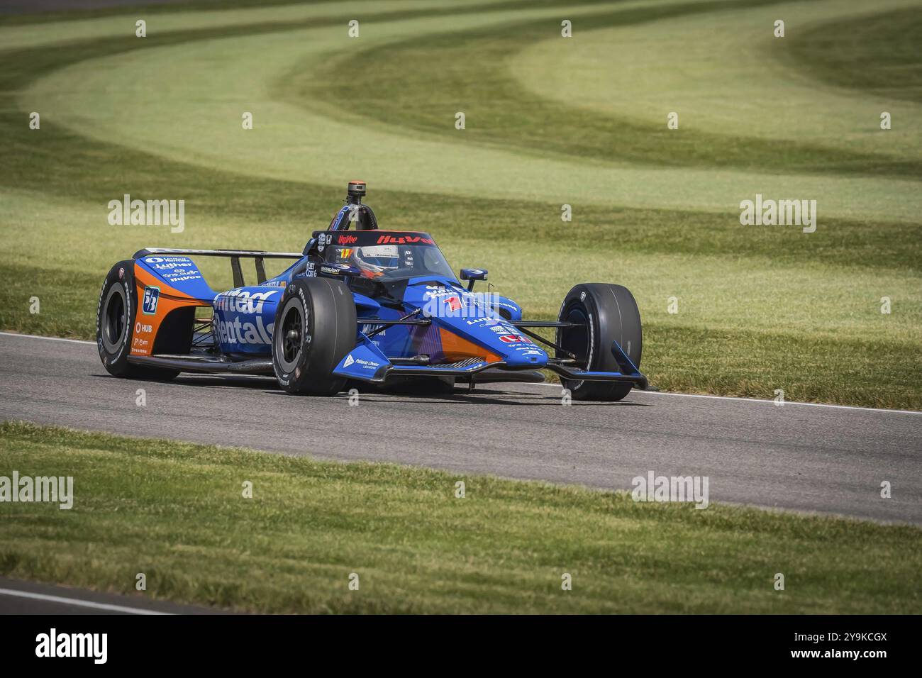 GRAHAM RAHAL (15) of New Albany, Ohio practices for the 108th Running ...