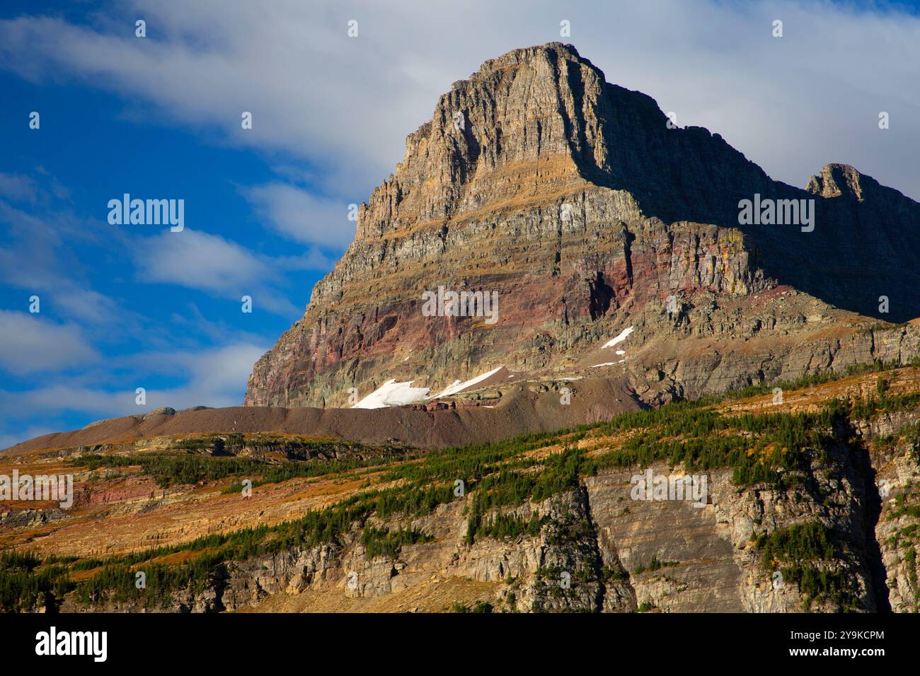 Clements Mountain from Highline Trail, Glacier National Park, Montana ...