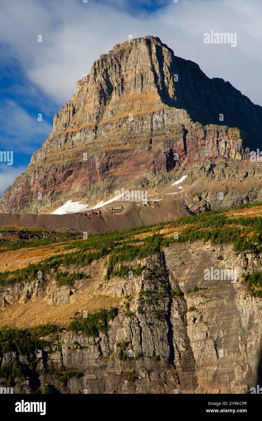 Clements Mountain from Highline Trail, Glacier National Park, Montana ...