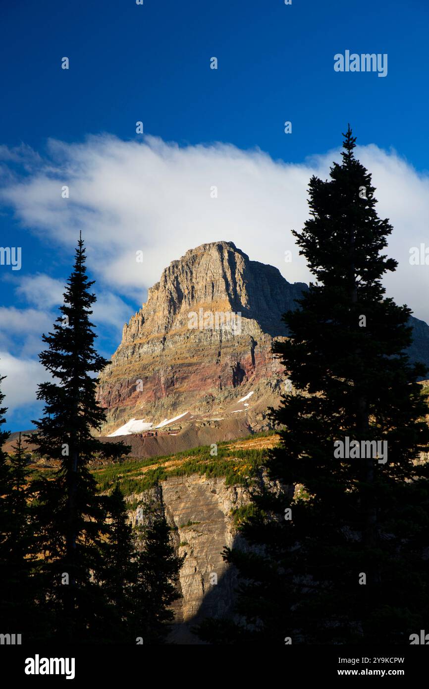 Clements Mountain from Highline Trail, Glacier National Park, Montana ...