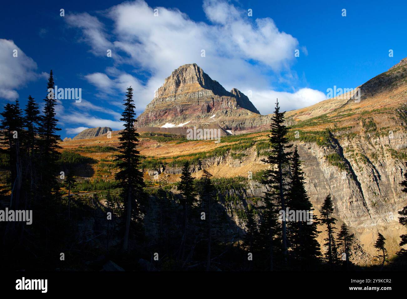 Clements Mountain from Highline Trail, Glacier National Park, Montana ...