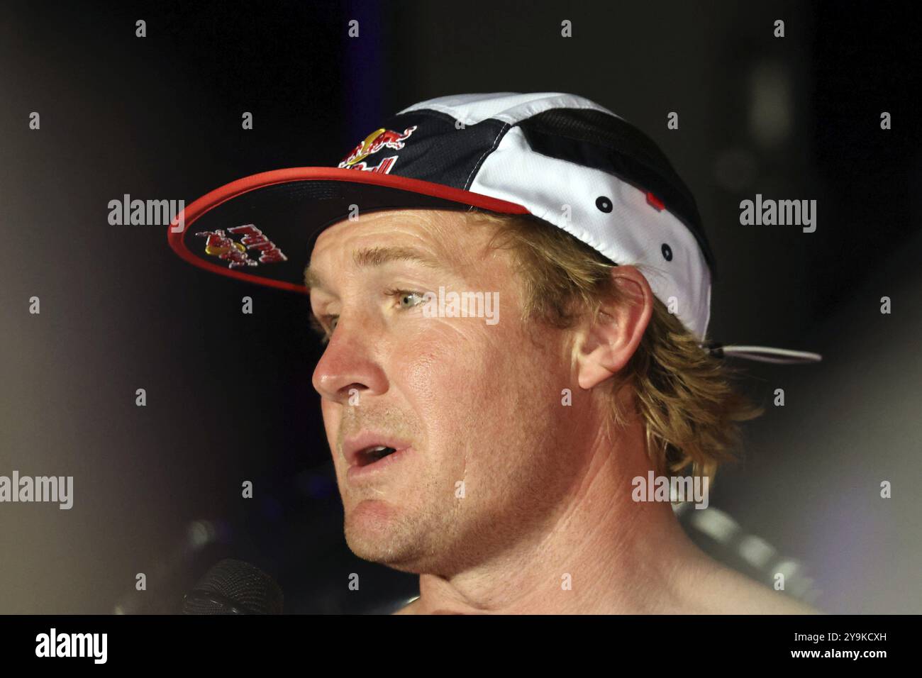 Andrew Cotton (Big Wave Surfer) at Europapark Rust at the press ...