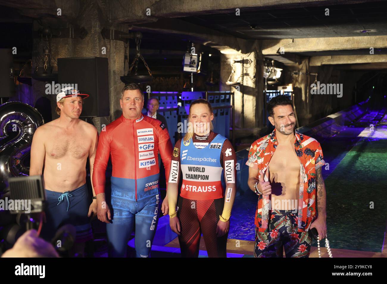 Andrew Cotton (big wave surfer), Olympic bobsleigh champion Beat Hefti Switzerland, luger Anna ...