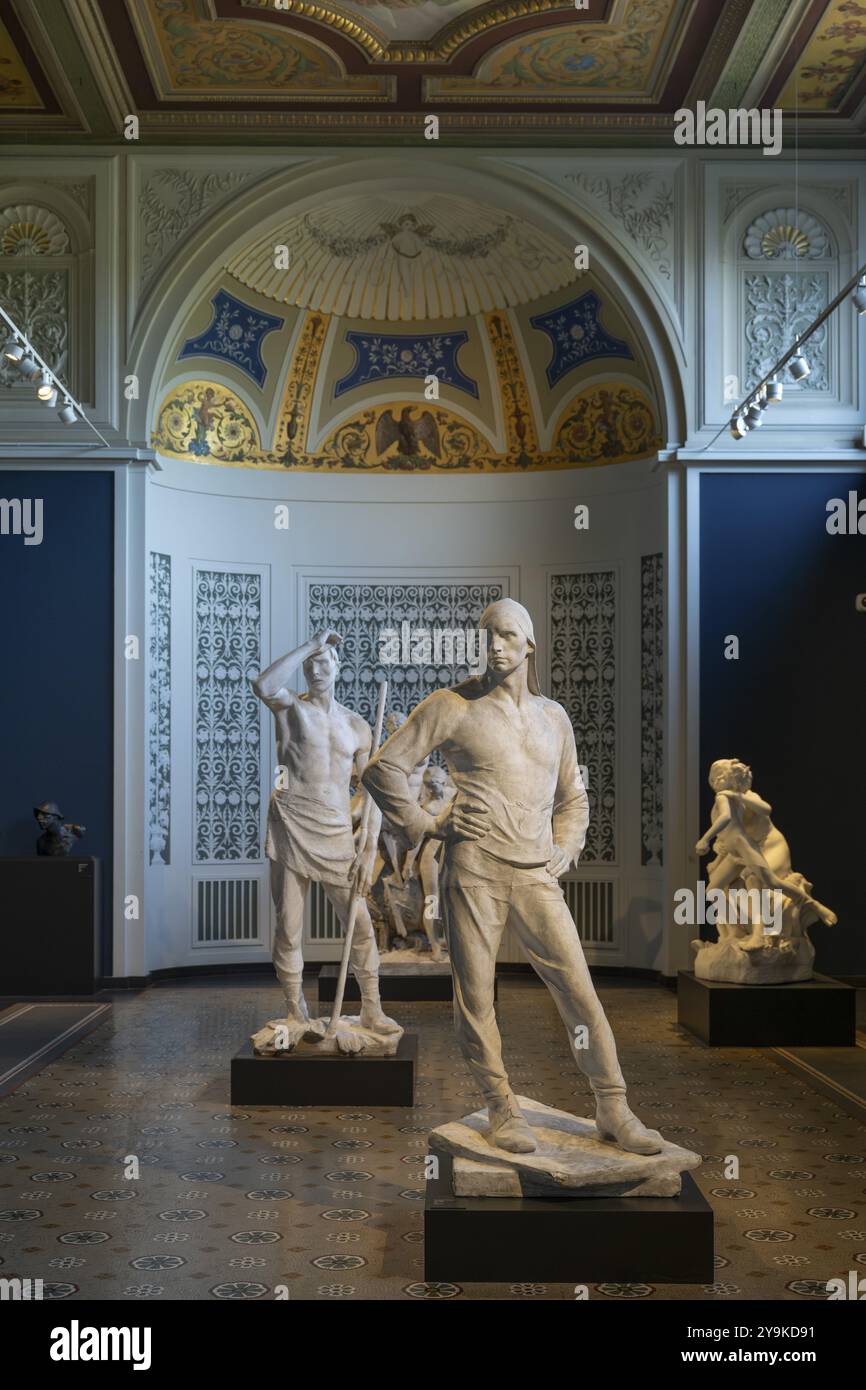 Sculptures, Belgian painter and sculptor Constantin Meunier, Ny ...