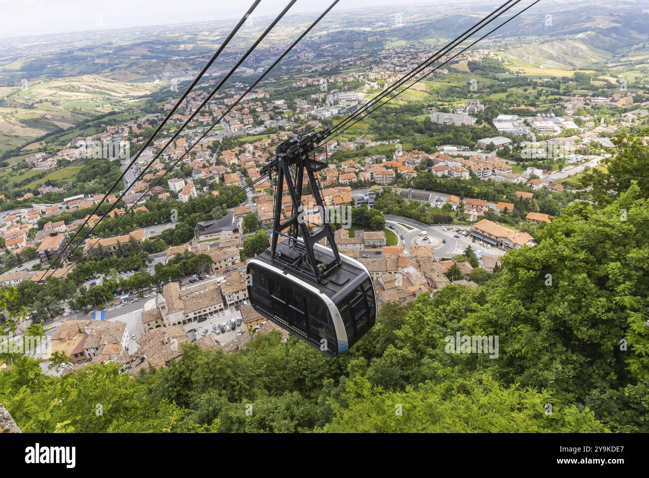 Funivia di San Marino, cable car to the highest mountain in San Marino ...