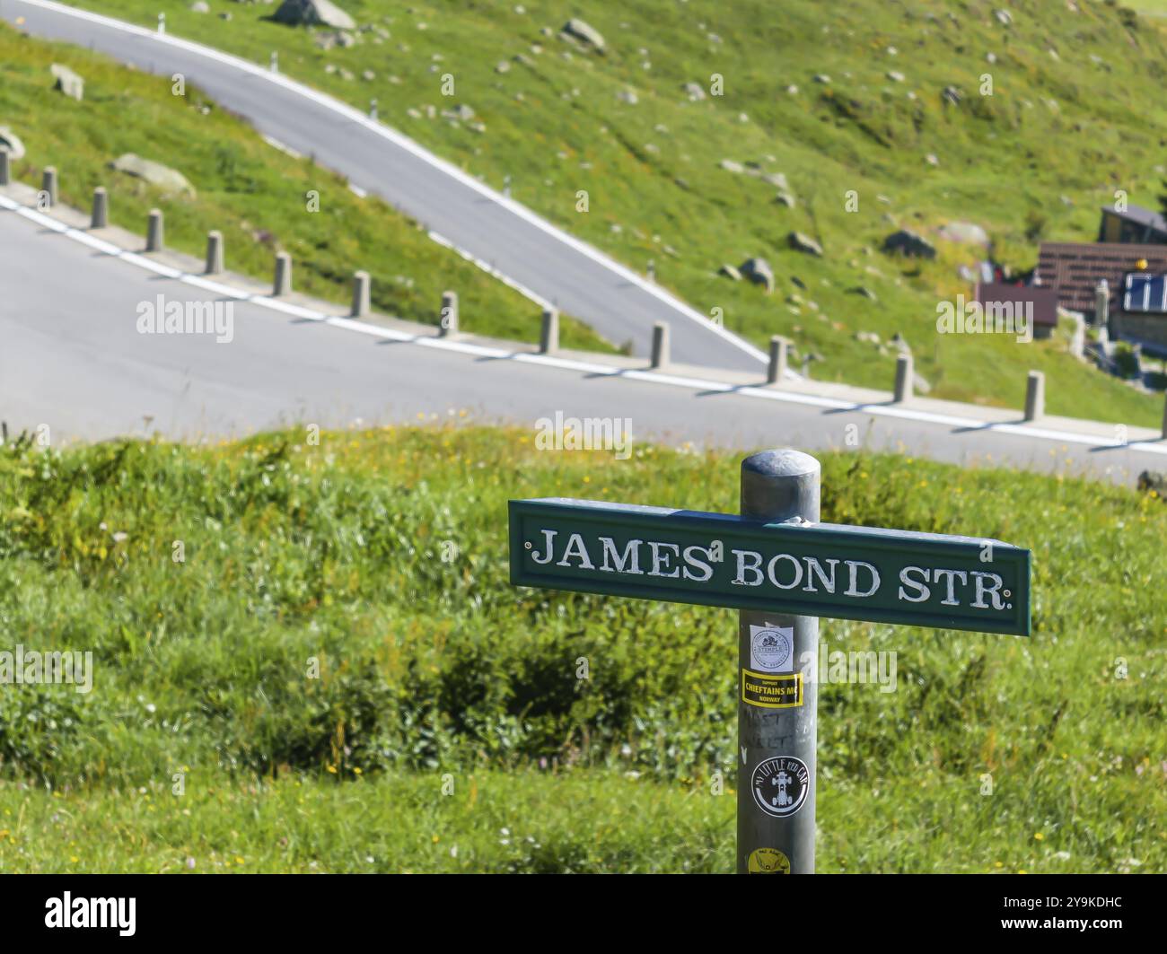 James Bond Goldfinger curve viewpoint on the Furka Pass. Scenes for the ...