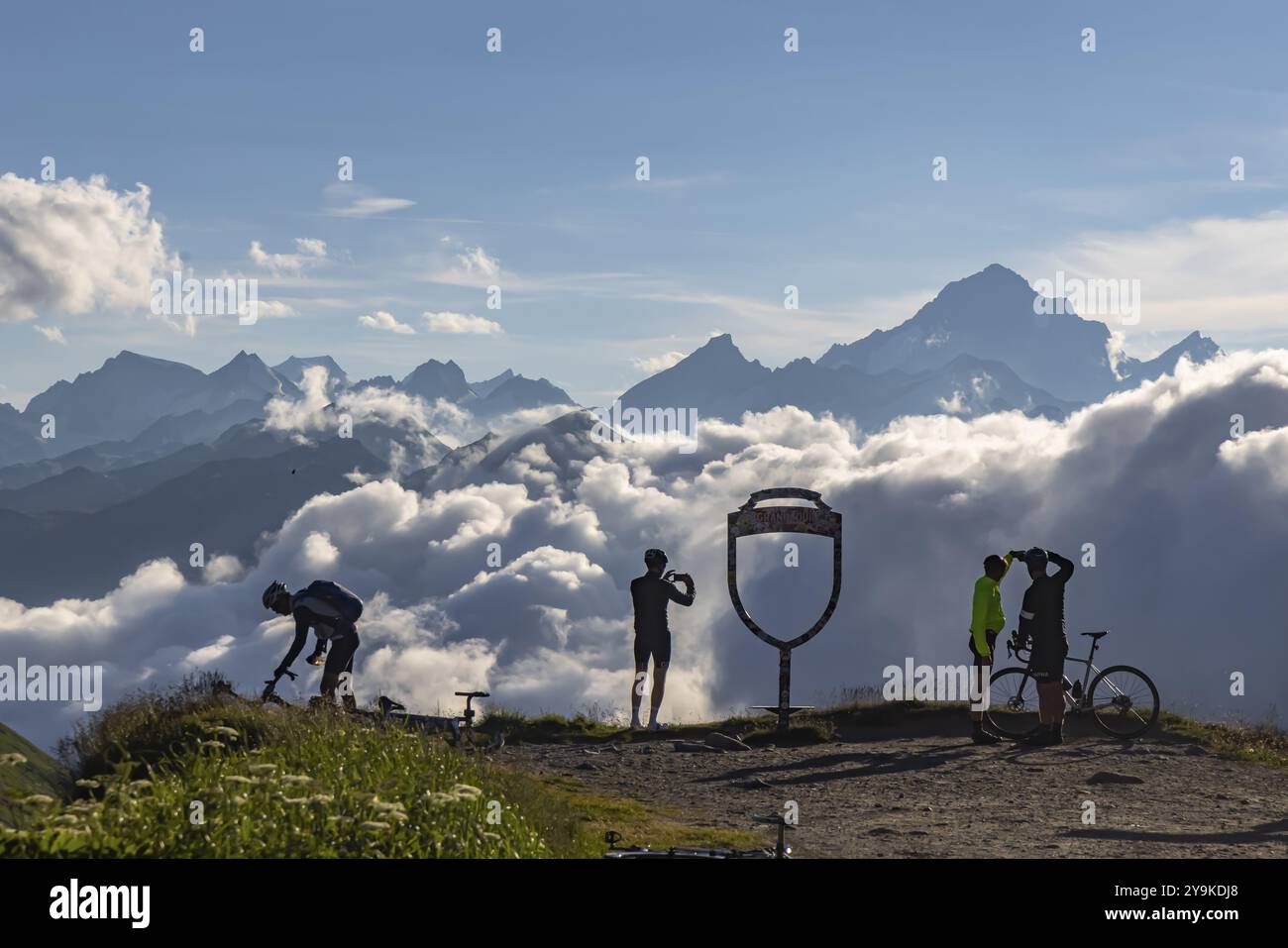 Furka Pass. Grand Tour of Switzerland. Circular route for tourists to ...