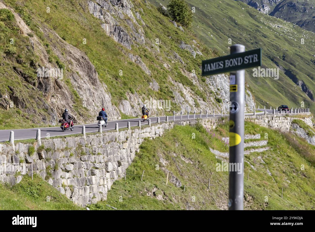 James Bond Goldfinger curve viewpoint on the Furka Pass. Scenes for the ...