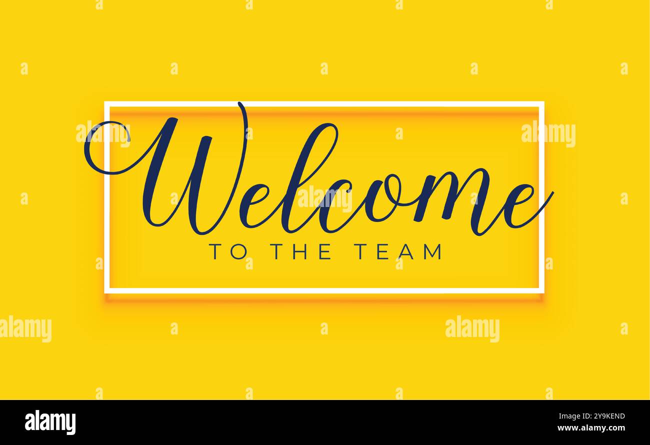 creative welcome to the team banner for corporate hiring vector Stock ...