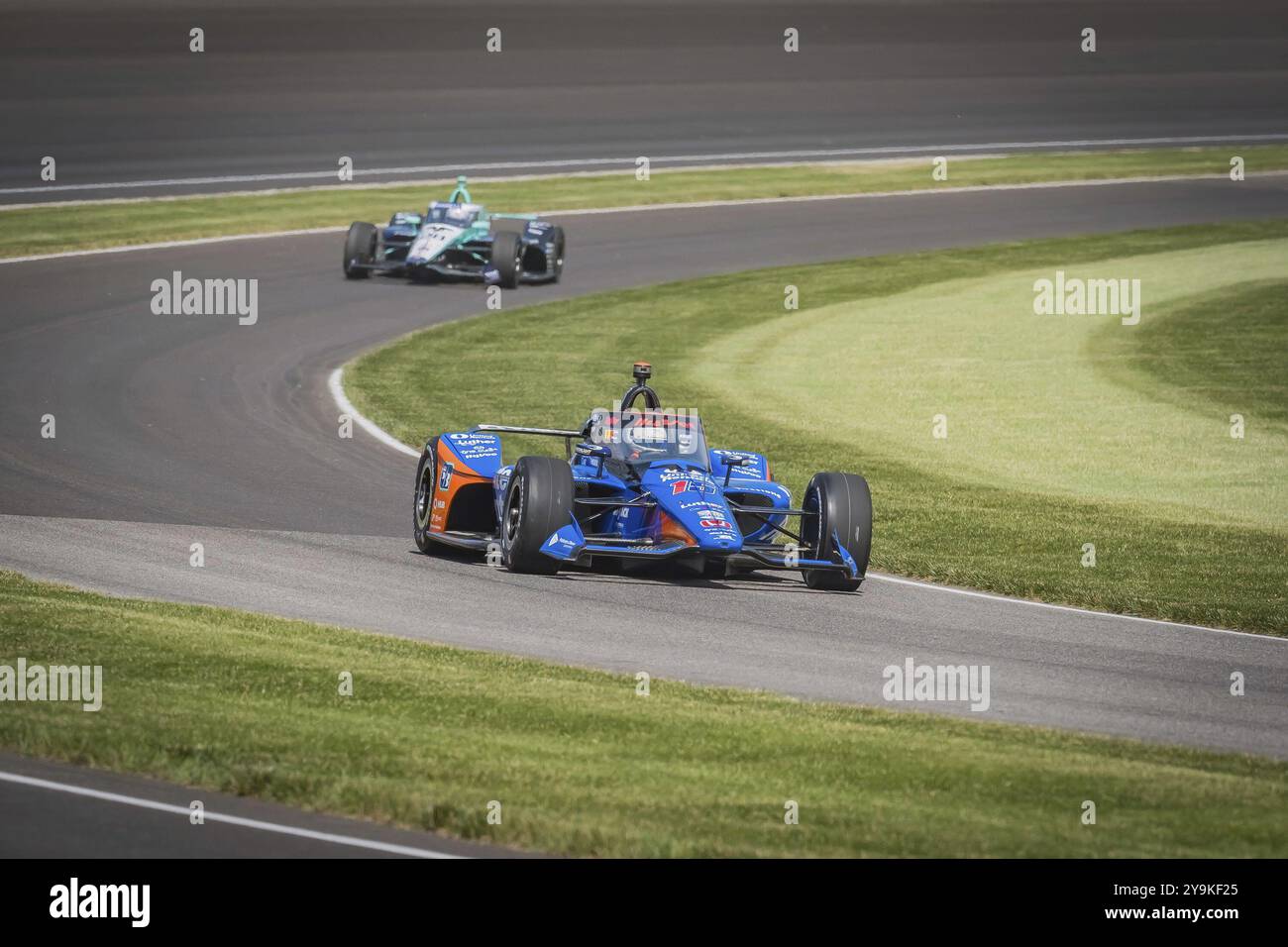 GRAHAM RAHAL (15) of New Albany, Ohio practices for the 108th Running ...