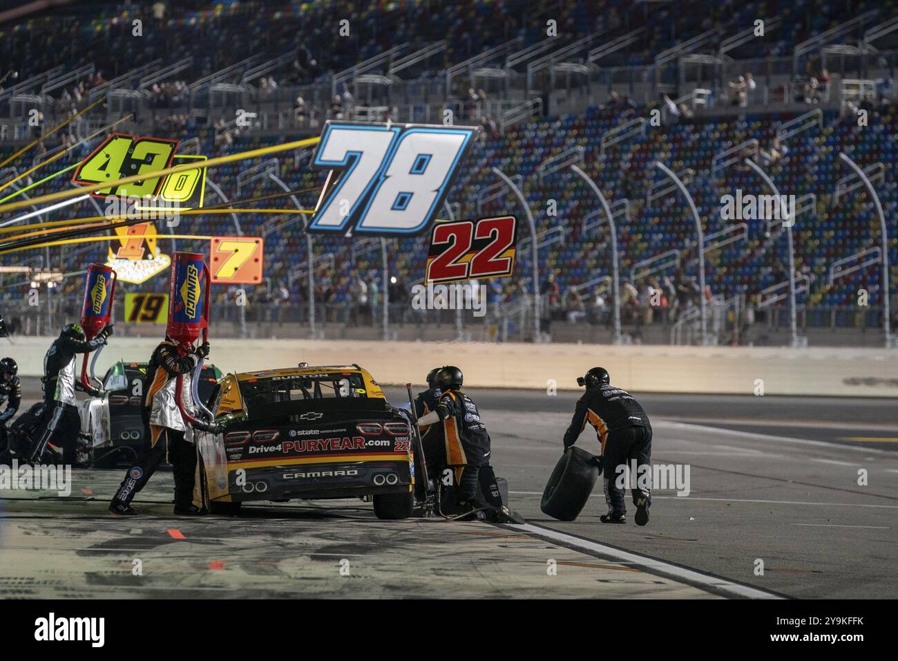 NASCAR Xfinity Driver, Jeb Burton (22) races for position for the WAWA ...