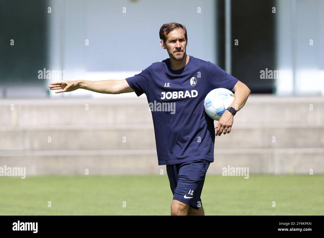Coach Julian Schuster (SC Freiburg) at the training camp SC Freiburg ...