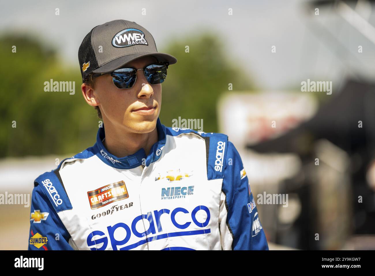 NASCAR Craftsman Truck series Driver, CARSON HOCEVAR (42) takes to the ...