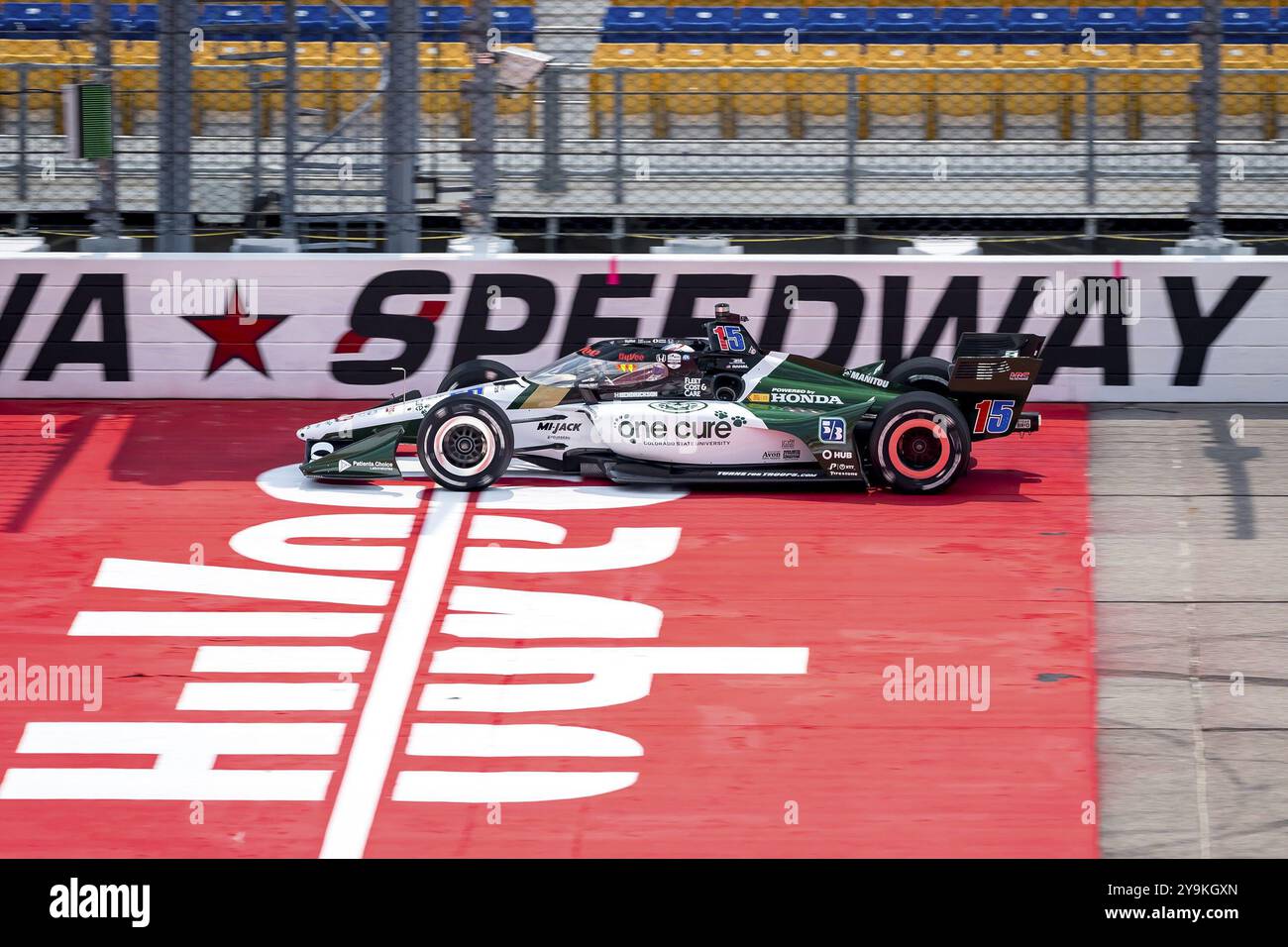 GRAHAM RAHAL (15) of New Albany, Ohio practices for the Hy-Vee ...