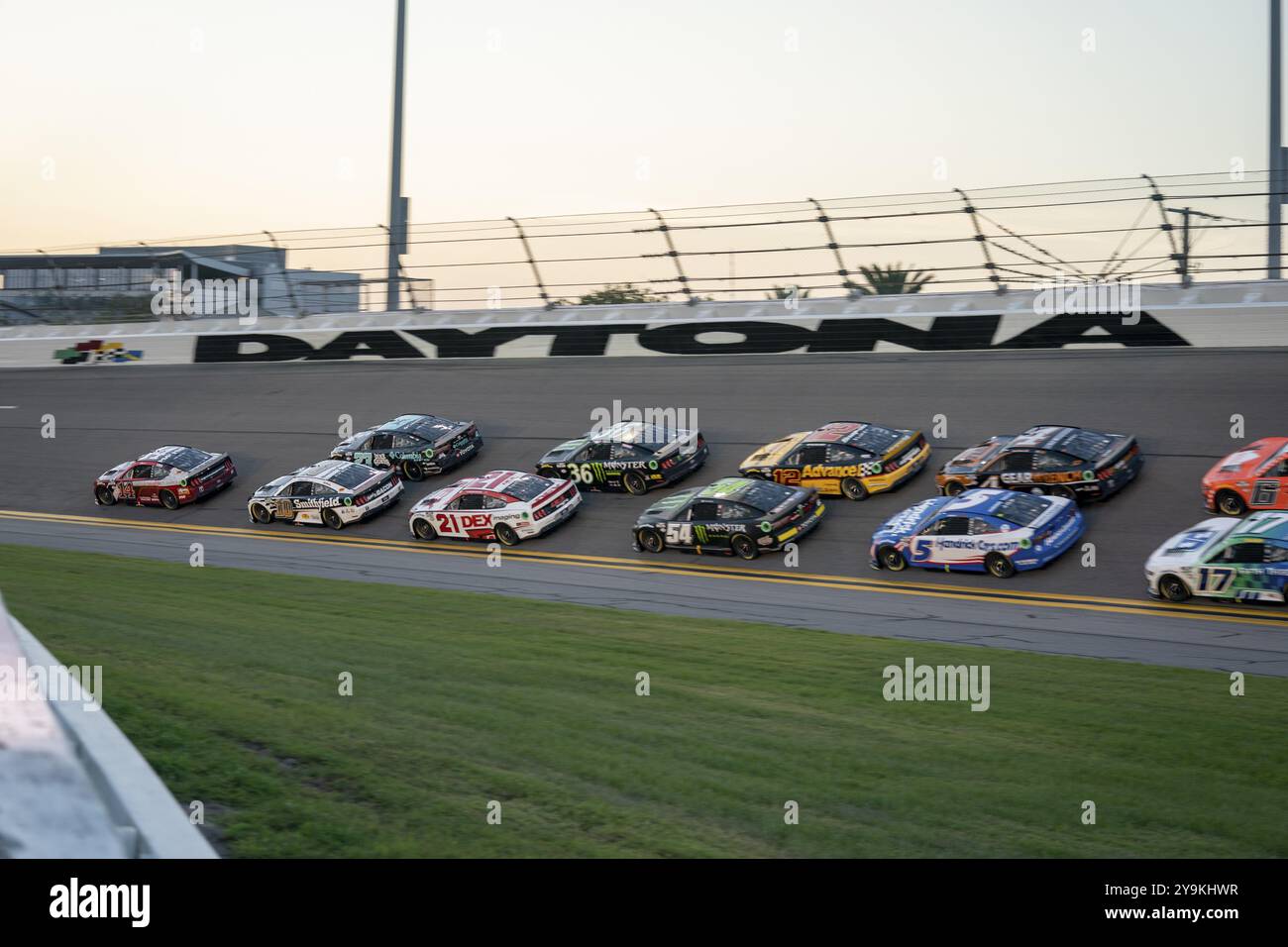 NASCAR Cup Driver, Chase Briscoe (14) races for position for the Coke ...