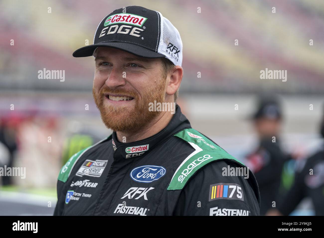 NASCAR Cup Series Driver, Tyler Reddick (45) takes to the track for the ...