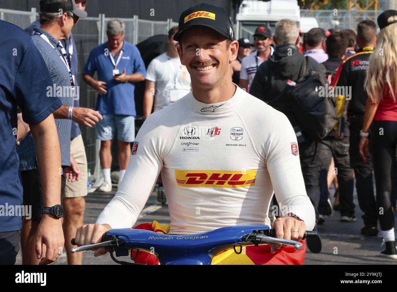 INDYCAR Series driver, ROMAIN GROSJEAN (28) of Geneva, Switzerland ...