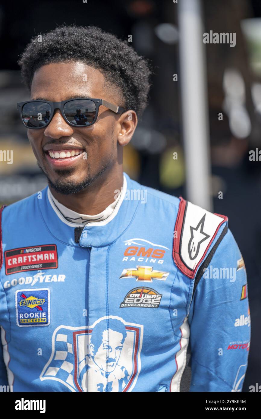 NASCAR Craftsman Truck series Driver, Rajah Caruth (24) races for ...