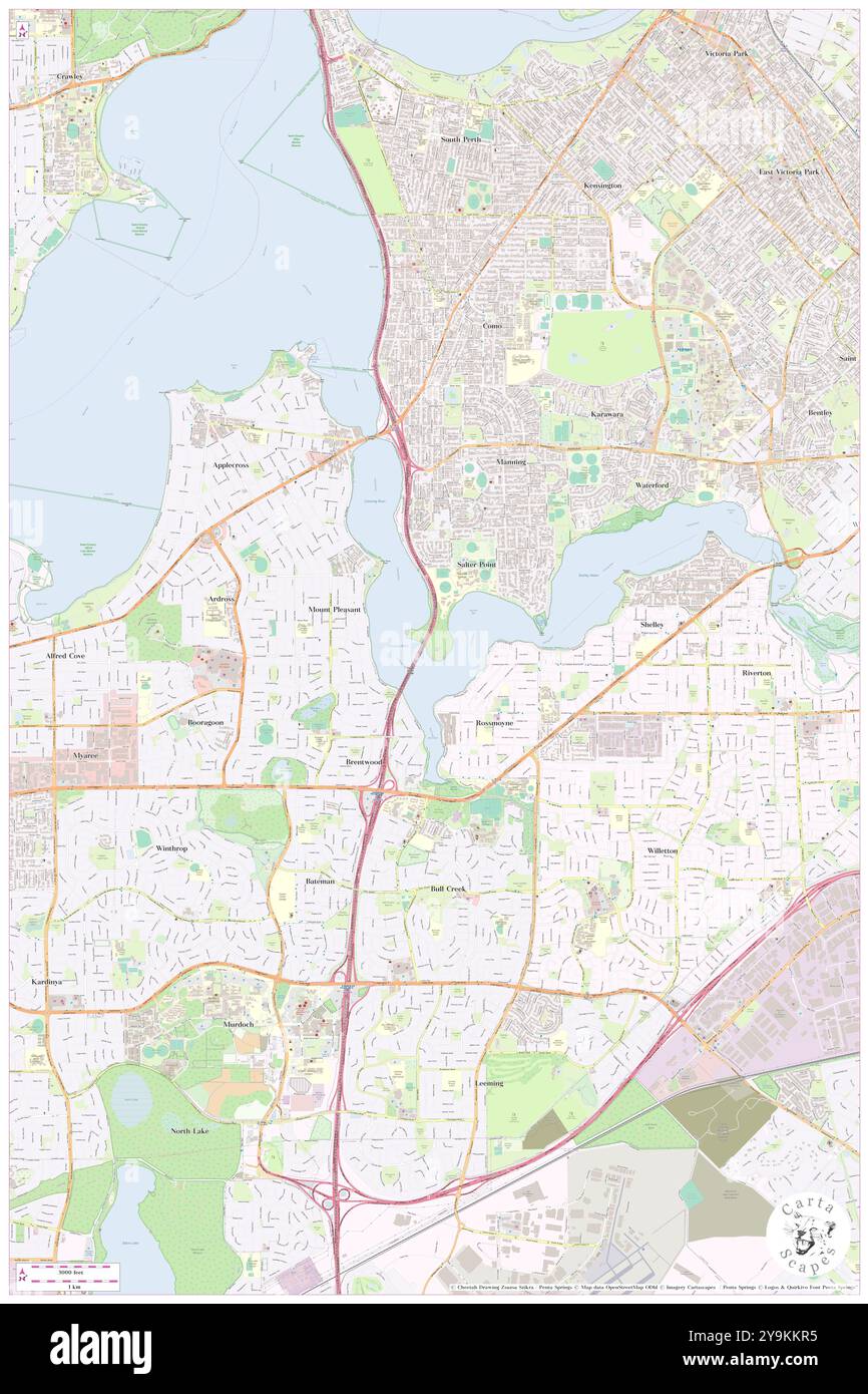 Mount Henry, South Perth, AU, Australia, Western Australia, S 32 1' 56 ...