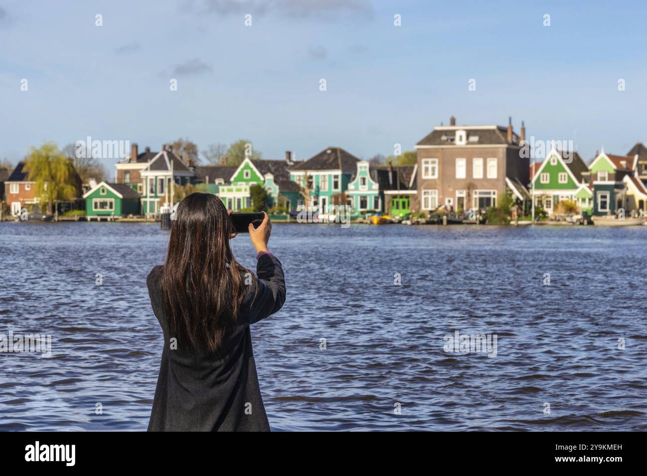 Dutch traditional house at Zaanse Schans Village near Amsterdam ...