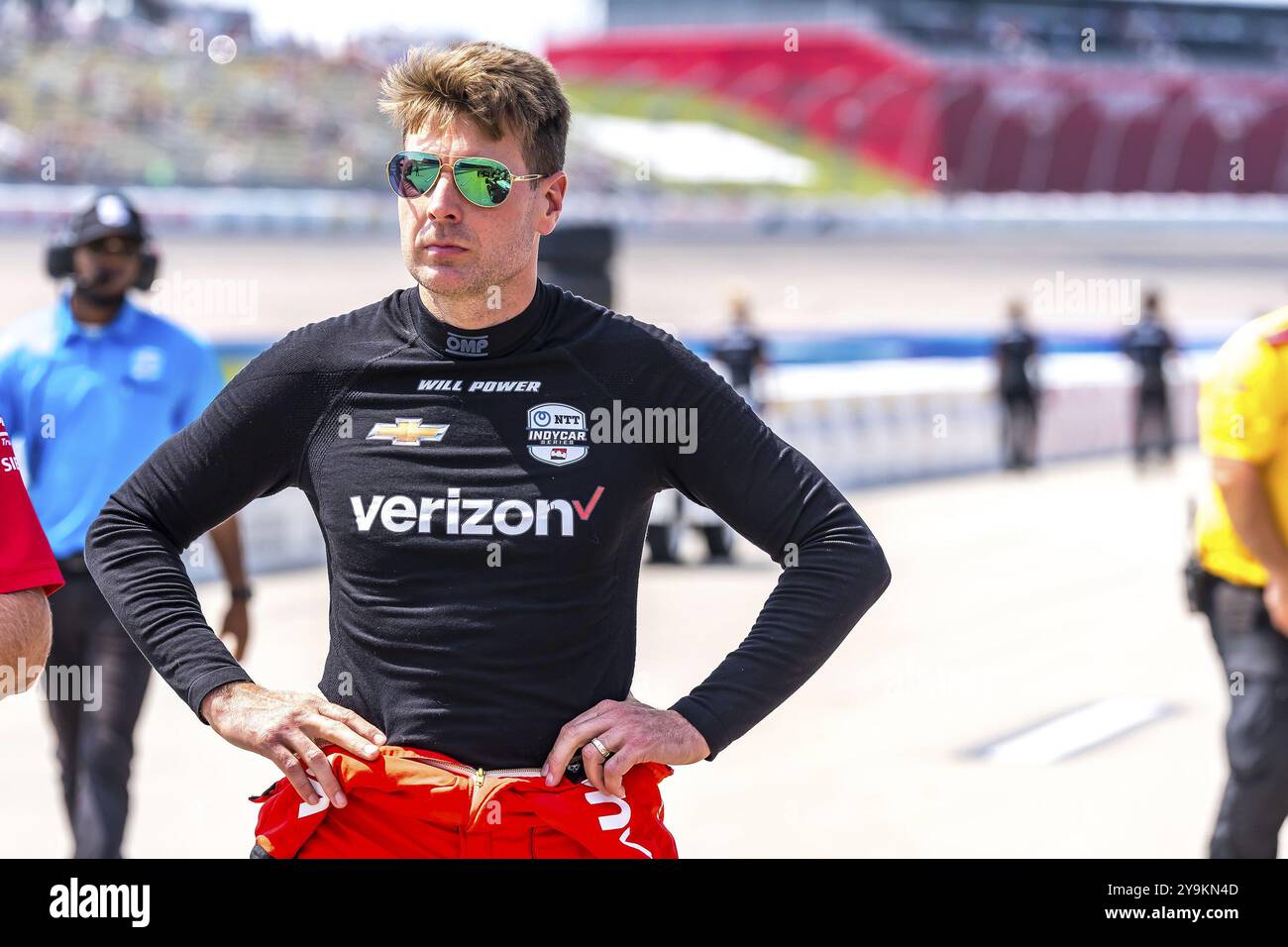 WILL POWER (12) of Toowoomba, Australia prepares to qualify for the Hy ...