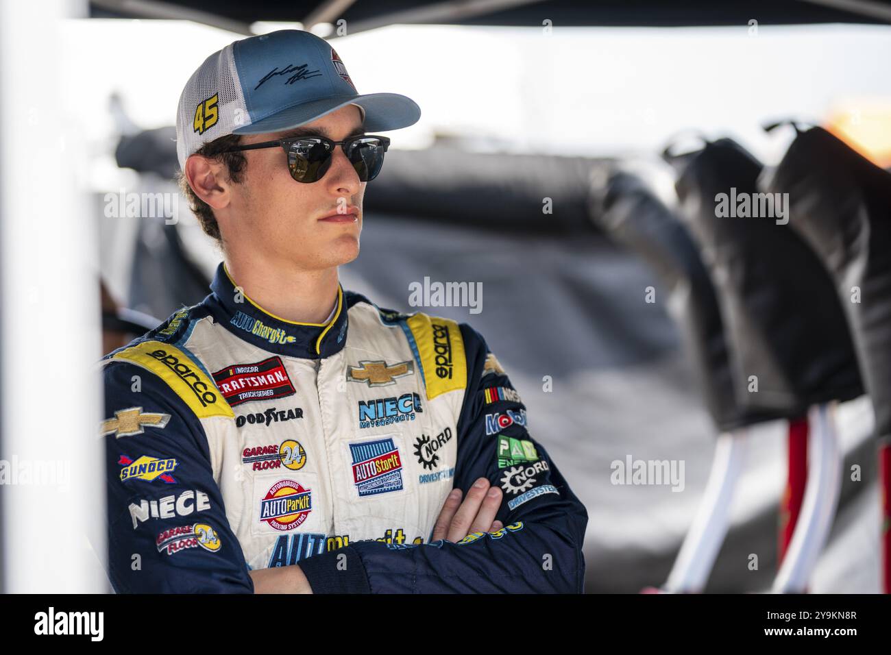 NASCAR Craftsman Truck series Driver, LAWLESS ALAN (45) takes to the ...