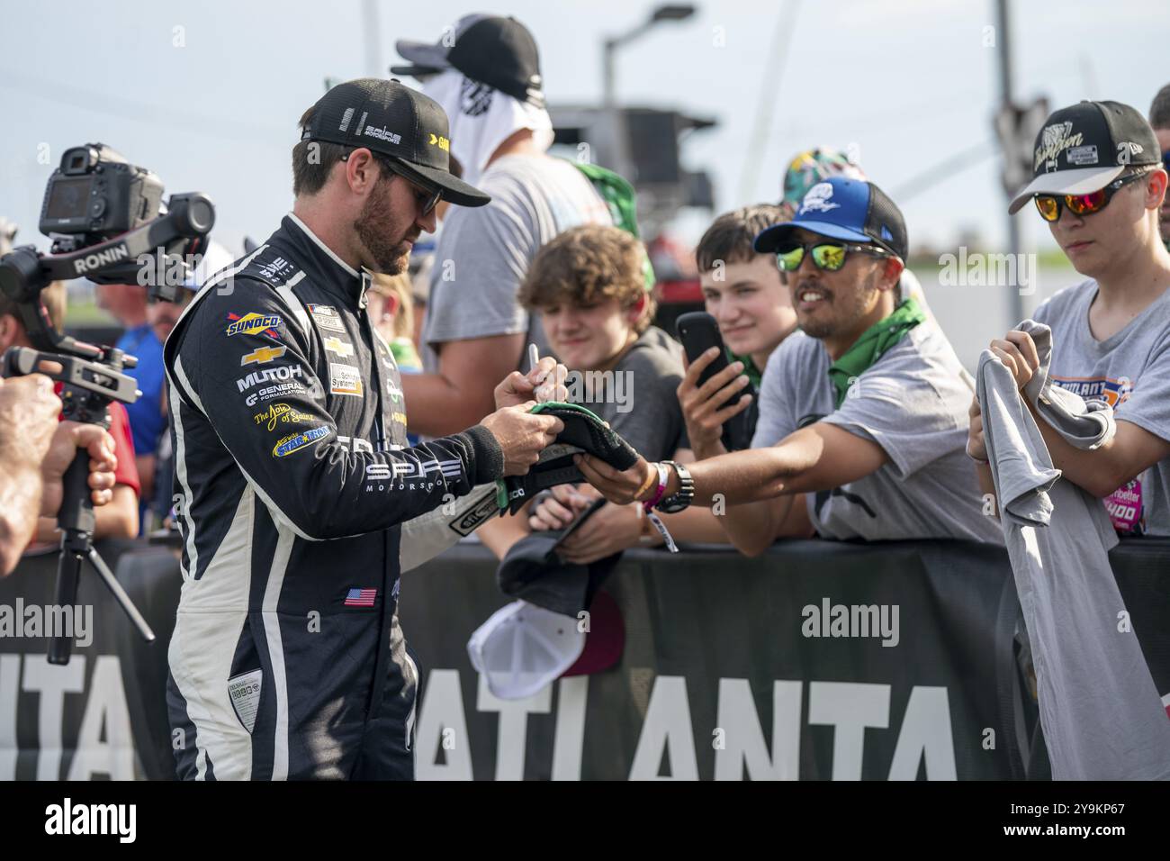 NASCAR Cup Driver, Corey LaJoie (7) races for position for the Quaker ...