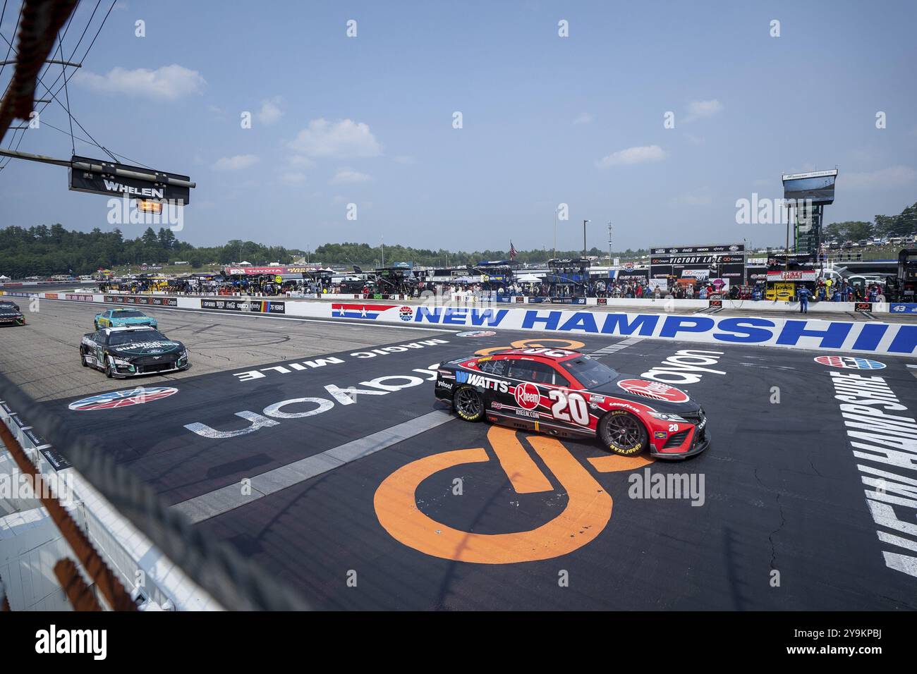 NASCAR Cup Driver Christopher Bell (20) races for position for the ...