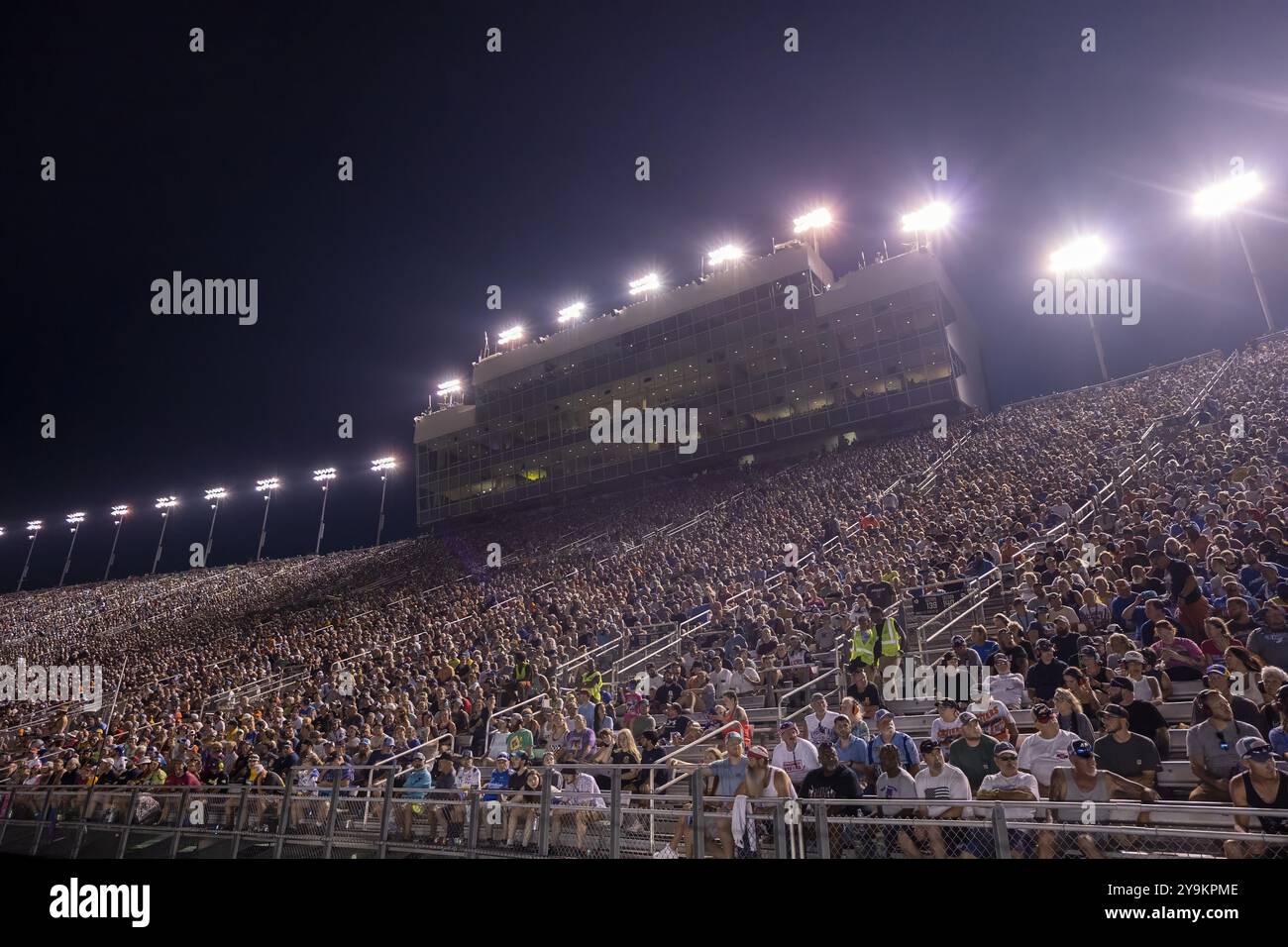 Fans watch on as drivers race for the Ally 400 at the Nashville ...