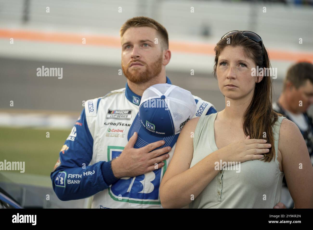 NASCAR Cup Driver, Chris Buescher (17) takes to the track for the Coke ...