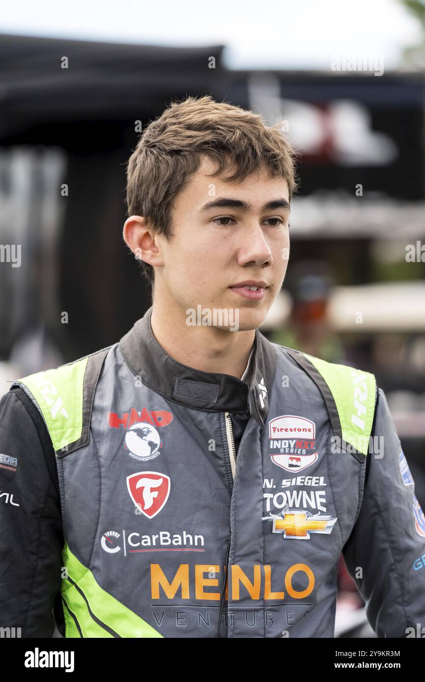 NTT INDYCAR SERIES driver, Substitute driver, NOLAN SIEGEL (78) from ...
