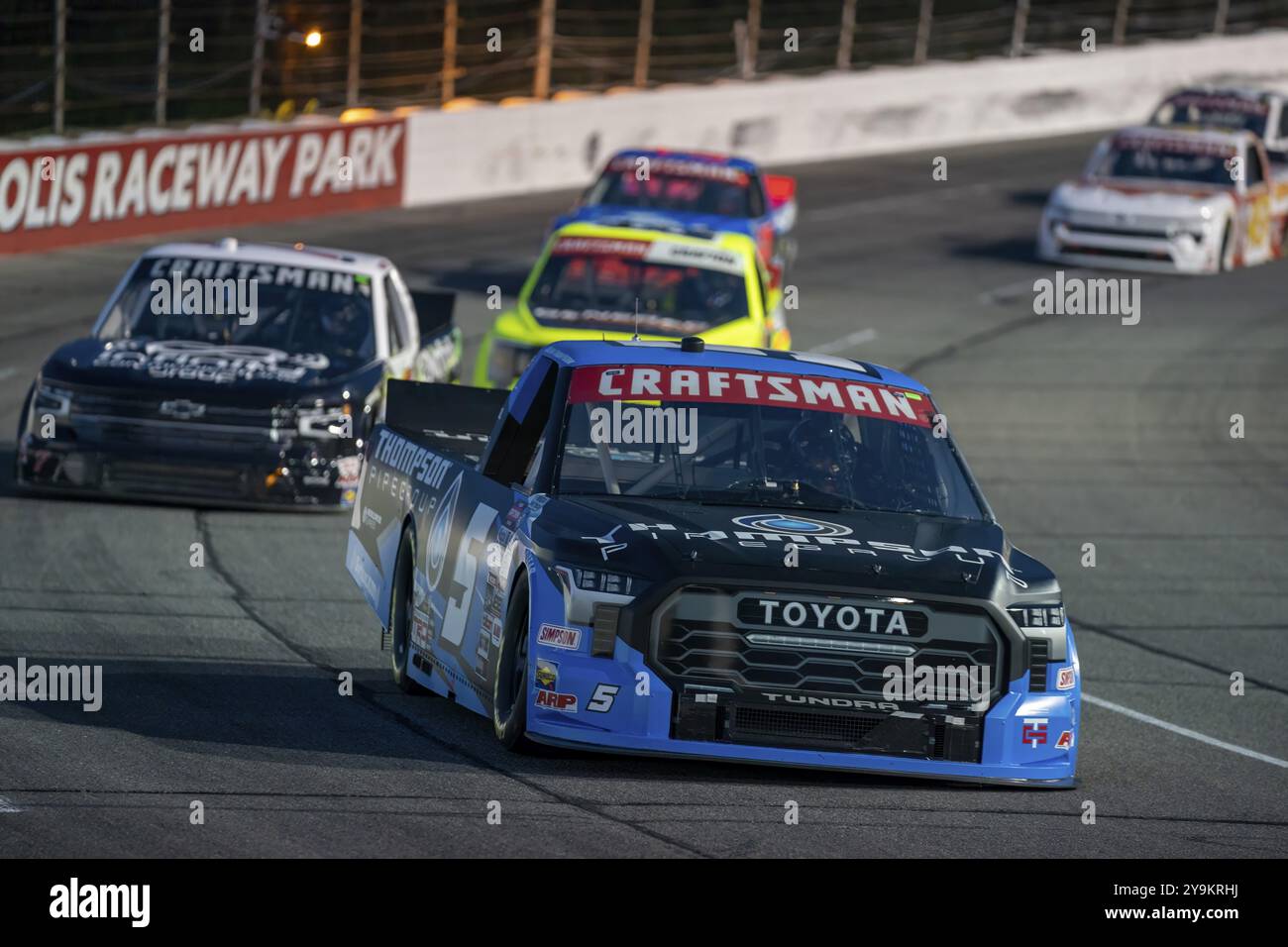 NASCAR Craftsman Truck series Driver, Dean Thompson (5) races for ...