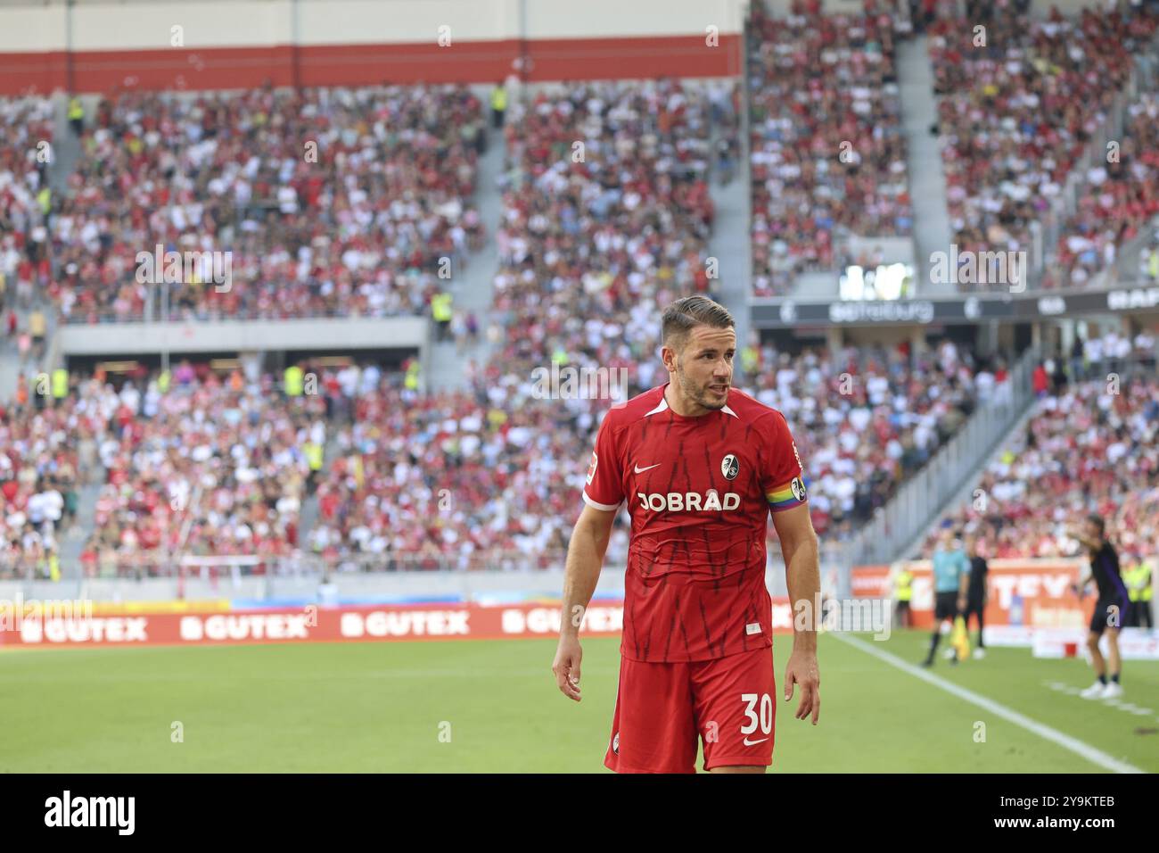 Christian Guenter (SC Freiburg) at the football test match: SC Freiburg ...